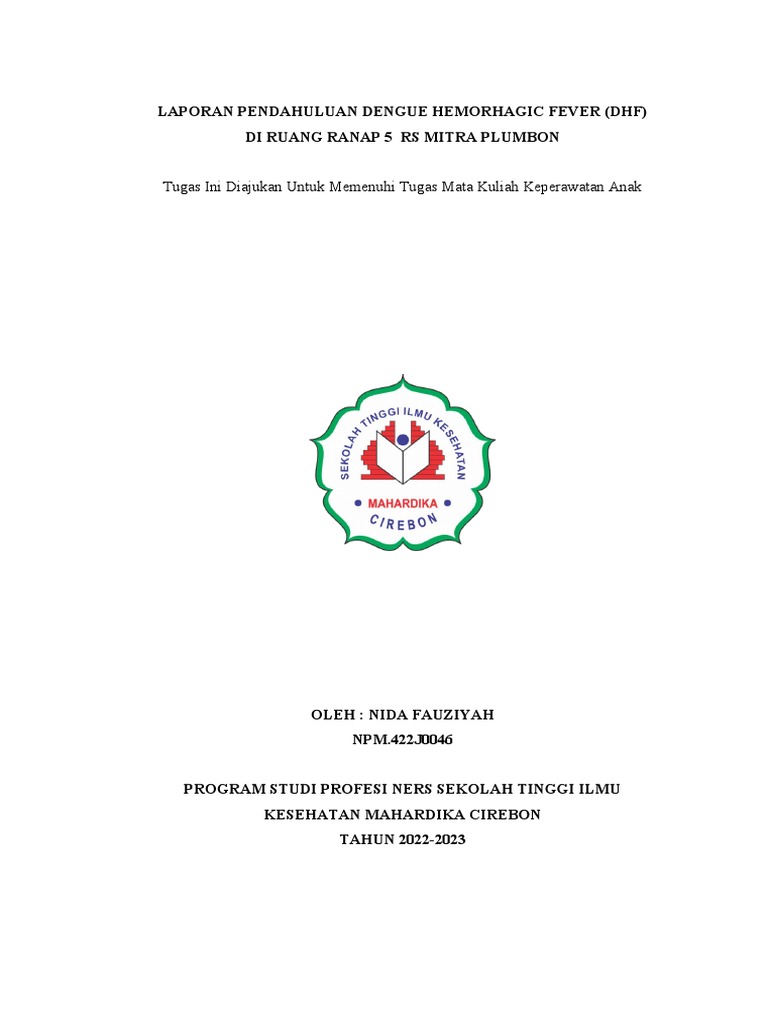 Laporan Pendahuluan DHF pada Anak | PDF