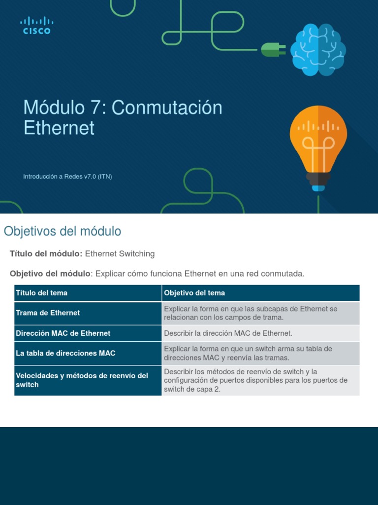 Tema 7 - Conmutación Ethernet | PDF | Conmutador de red | Ethernet