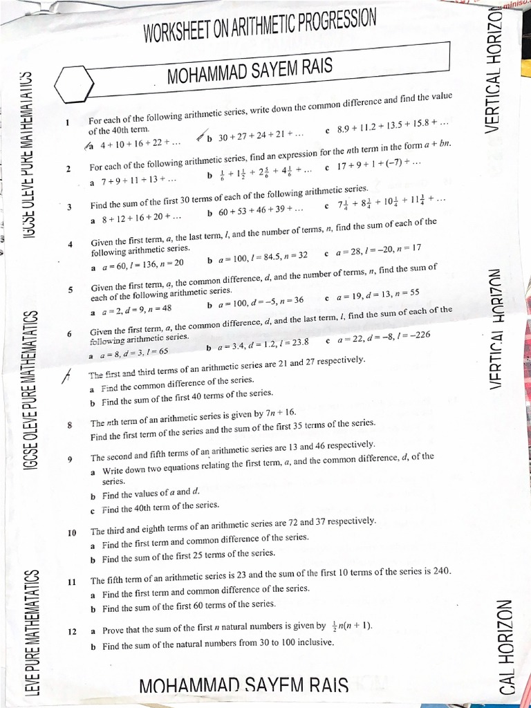 AP Worksheet | PDF