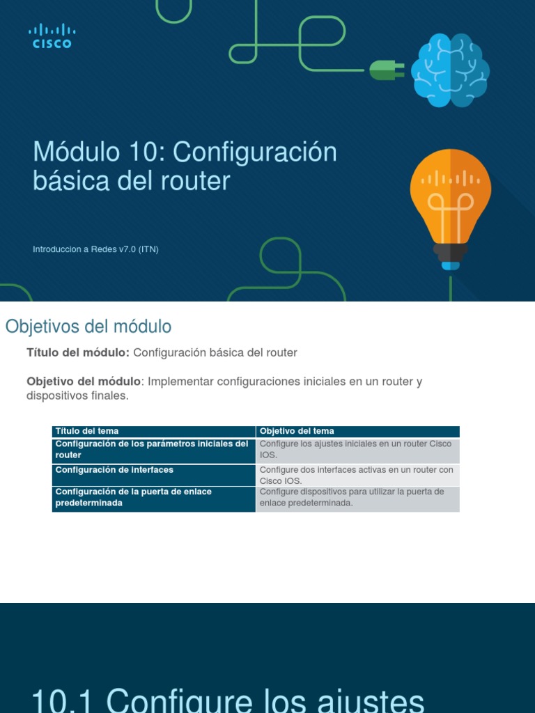 Configuración Básica de Router Cisco | PDF | Protocolos de internet ...