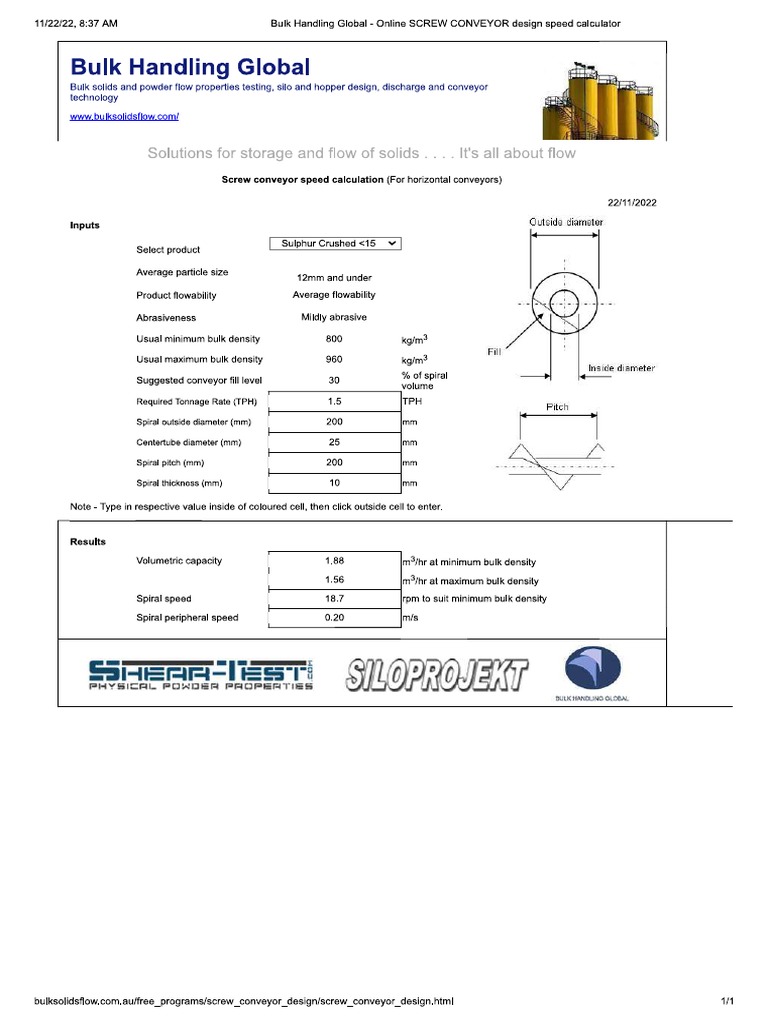 Screw Conveyor | PDF
