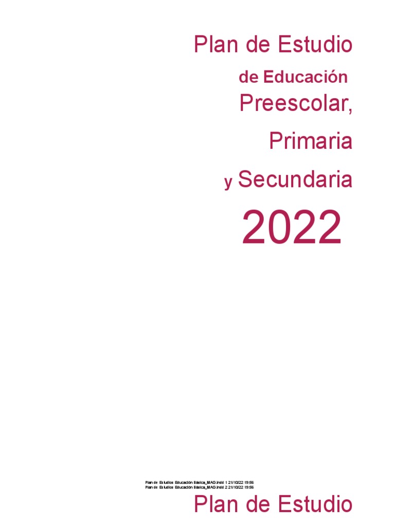 Plan De Estudios Educación Básica Altamag Pdf Plan De Estudios