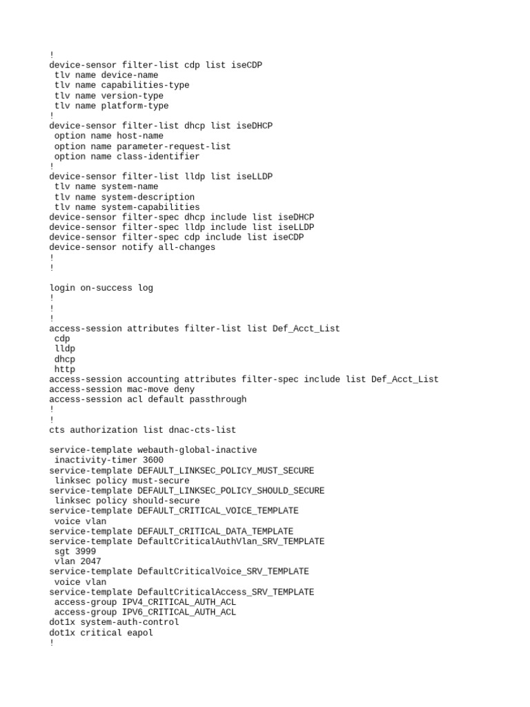 Cisco ISE 9000 Configuration CPL Manual | PDF | Internet Protocols ...
