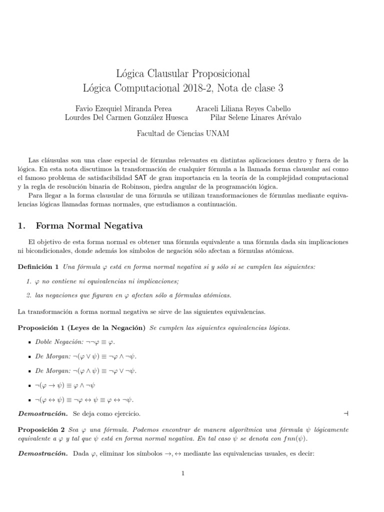 Logica de Computacion Nota 3 | PDF | Lógica | Informática teórica