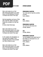 Usher Training Manual | PDF | Eucharist | Liturgy