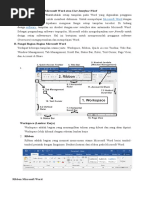2 - Bagian-Bagian Dan Tampilan Microsoft Word Beserta Fungsinya | PDF