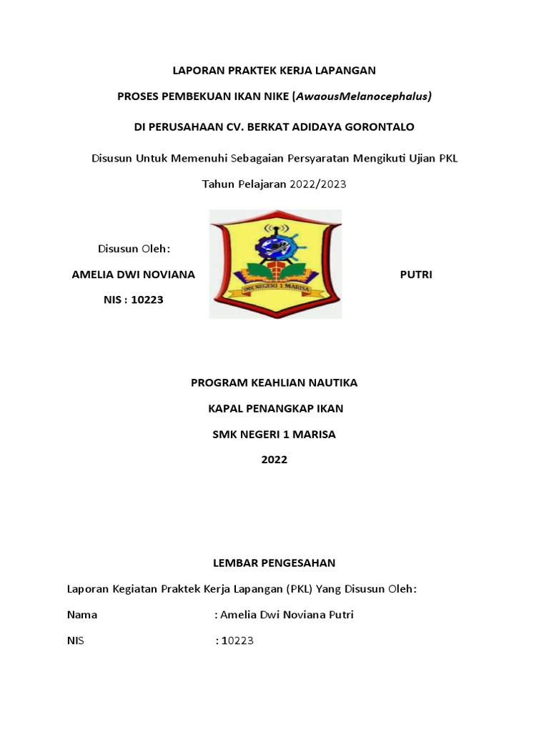 Proses Pembekuan Ikan Nike di Gorontalo | PDF