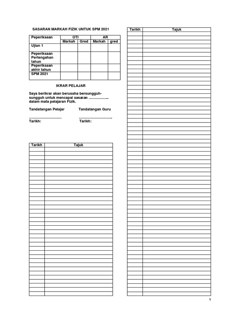 Modul Fizik Form 4 BM 2020 Vol 1 | PDF