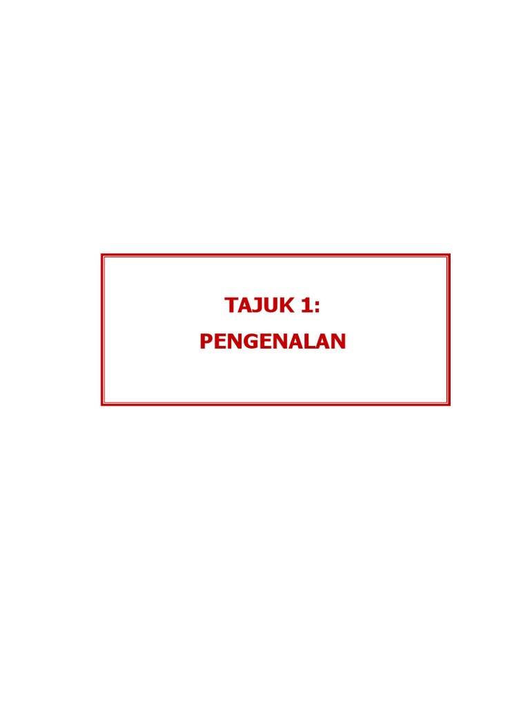 Tajuk 1 | PDF