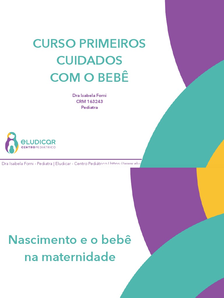 Apostila Primeiros Cuidados Com o Bebê Dra Isabela Forni Pediatra PDF ...