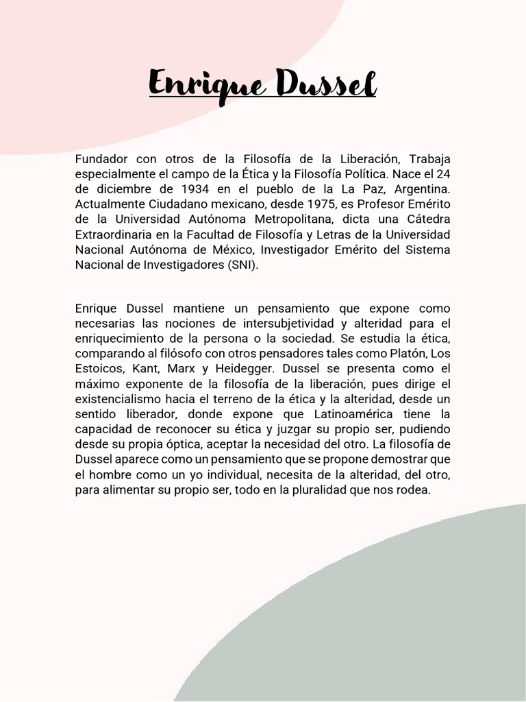 Enrique Dussel | PDF