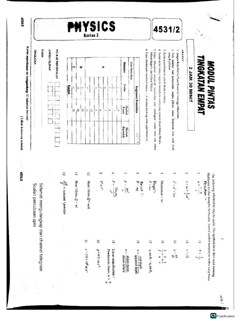 Fizik K2 Modul Pintas T4 | PDF