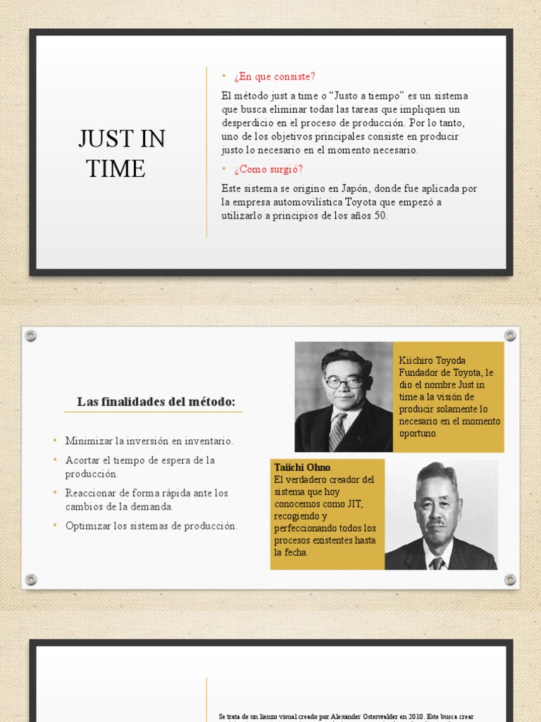 Justo a Tiempo: Orígenes y Principios | PDF | Outsourcing | Benchmarking