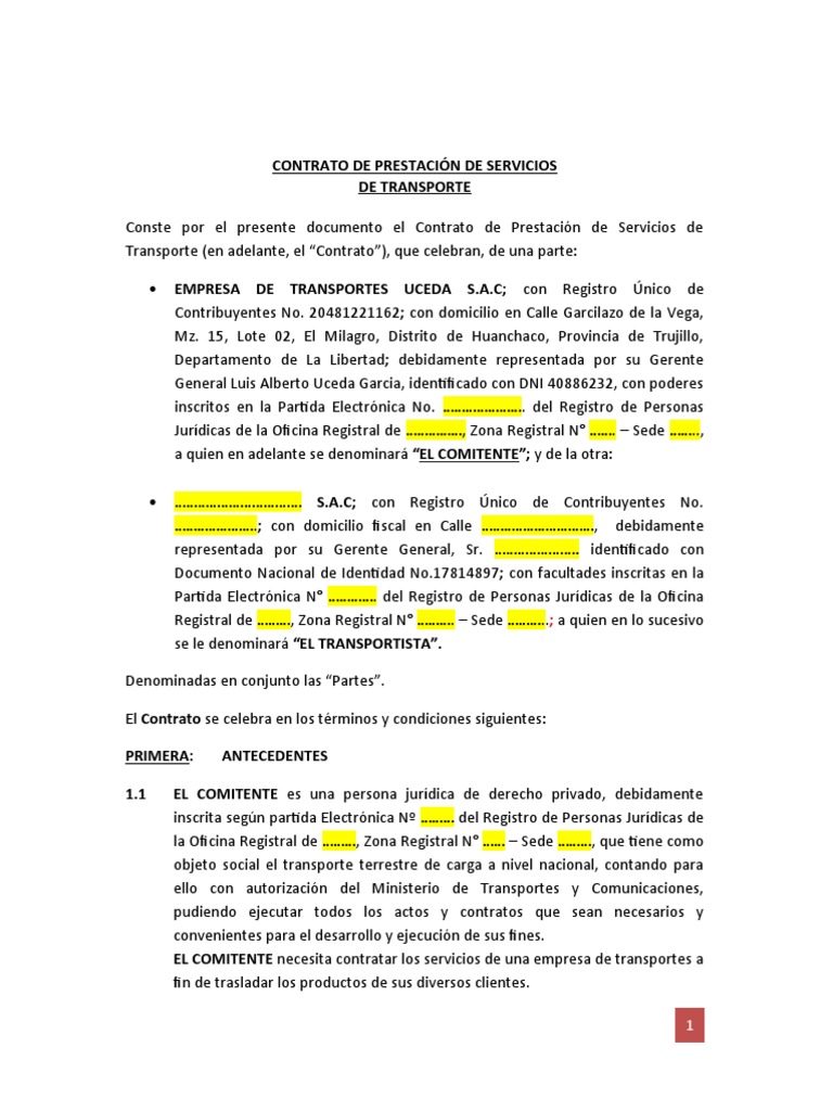 Modelo Contrato para Subcontratados | PDF | Daños y perjuicios ...