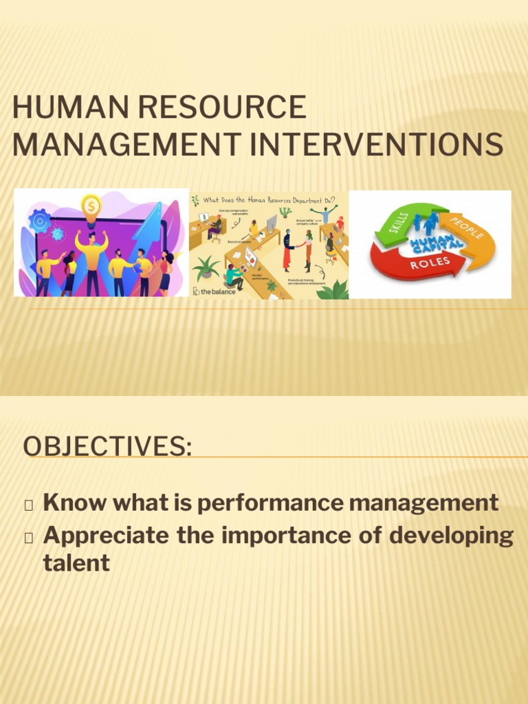 Lesson 8 - Human Resource MGT Interventions | PDF | Performance Management | Mentorship