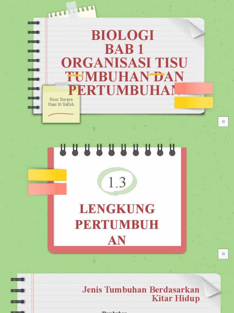 BIO F5 BAB 1.3 Lengkung Pertumbuhan Part 1 | PDF