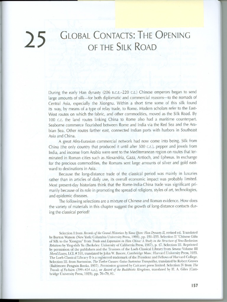 CHPT 25 - Silk Road | PDF | Silk Road