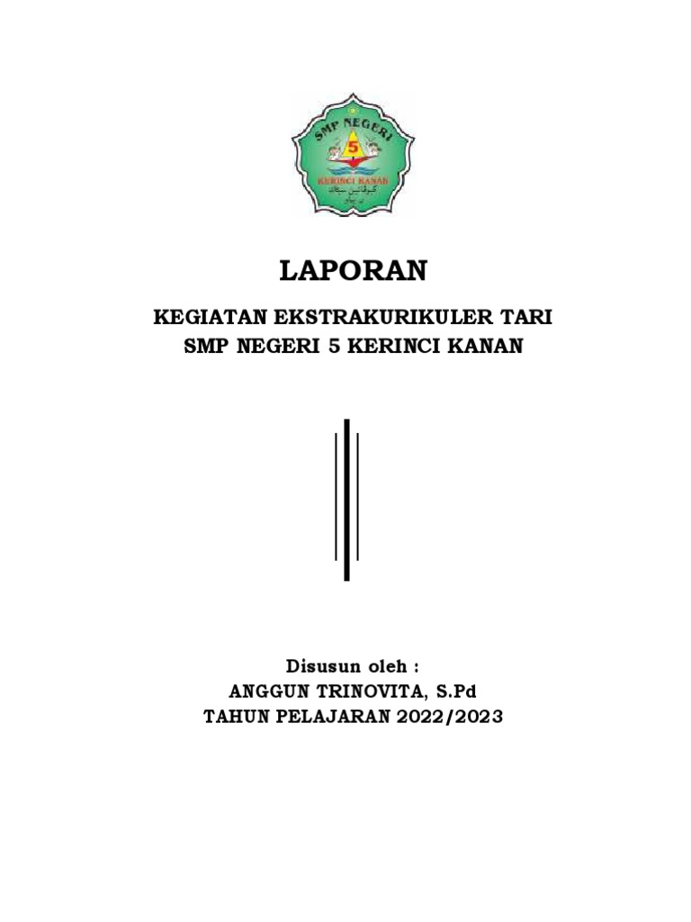 Laporan Kegiatan Ekstrakurikuler Seni Tari Fix | PDF