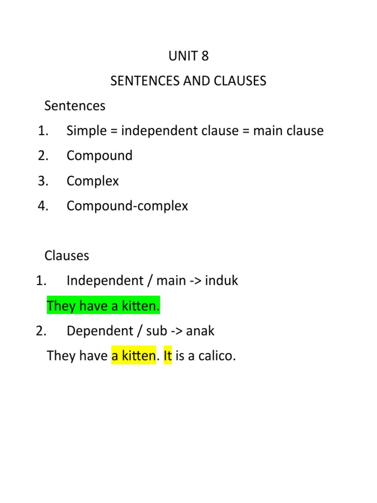 MEETING 5 UNIT 8 Note | PDF | Clause | Phrase