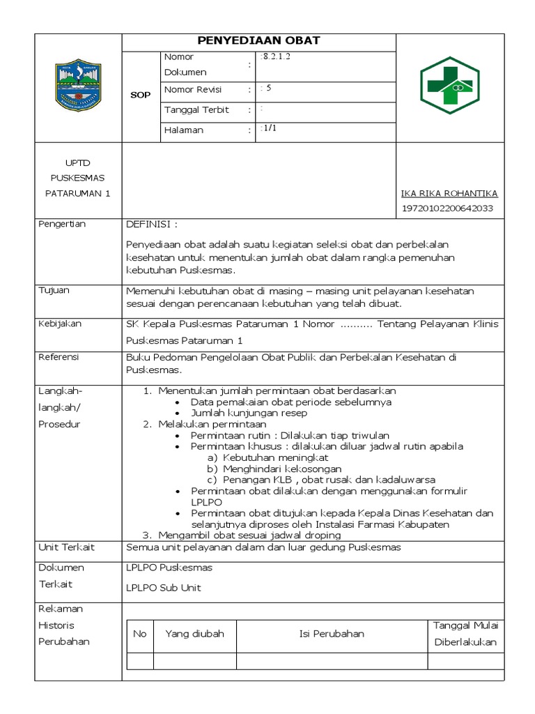 SOP Format Baru | PDF