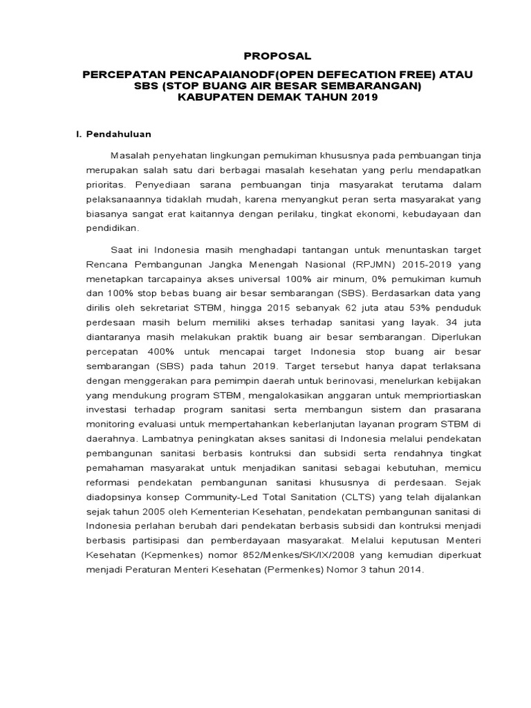 PROPOSAL Jamban Sehat | PDF