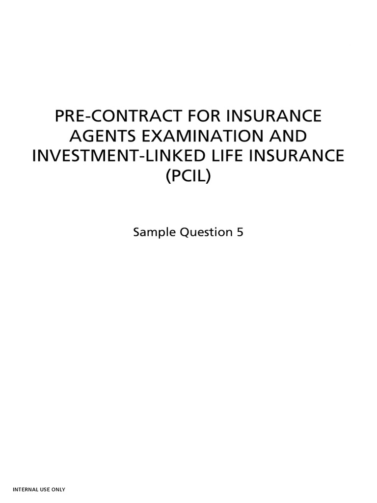 PCIL Set 5 | PDF | Insurance | Indemnity