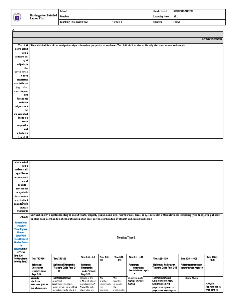 Kinder-New-DLL Week3 - Day3 | PDF