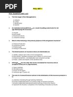 PCIL Exam Sample Questions and Guidelines | PDF | Insurance | Indemnity