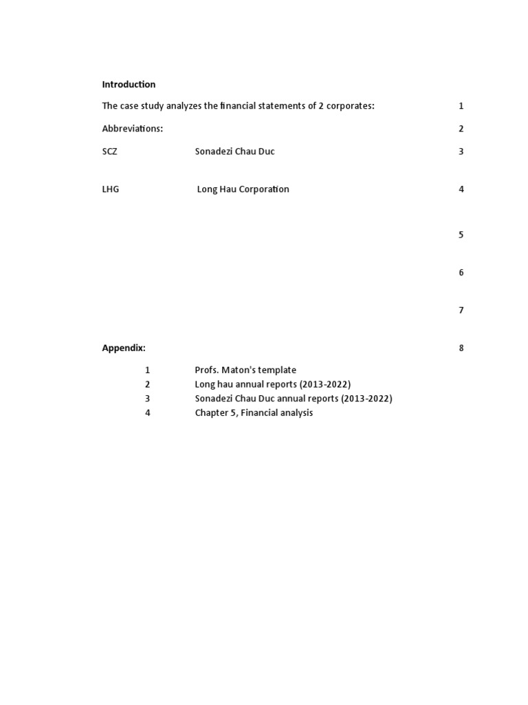 Long Hau LGH - Sonadezi Chau Duc SZC - Case Study Group17 | PDF | Depreciation | Fixed Asset