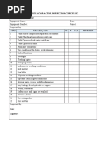 Plate Compactor Inspection Checklist | PDF | Technology & Engineering