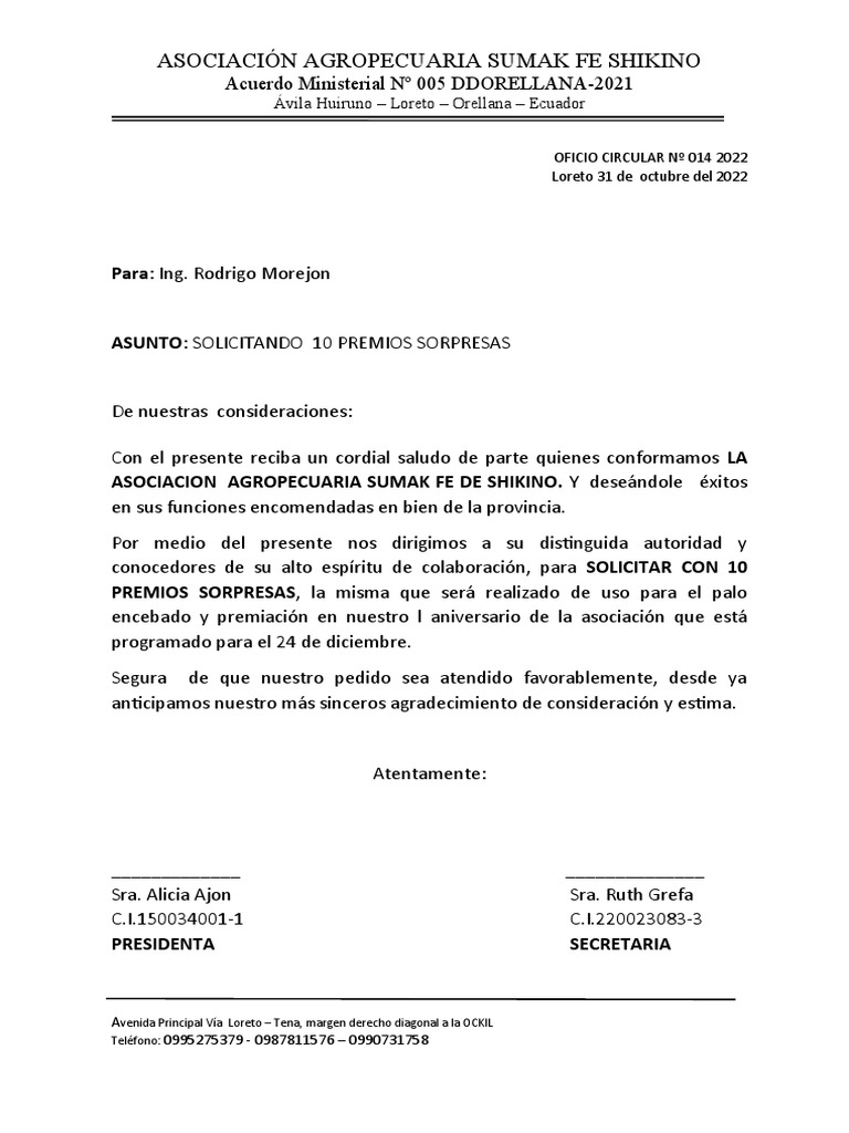 SOLICI 14 Rodrigo Morejon | PDF