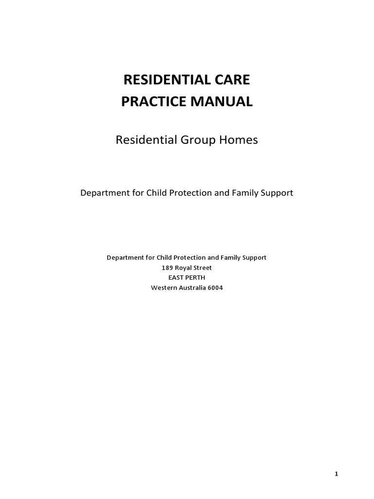 Residential Care Worker Guide | PDF | Psychological Trauma ...