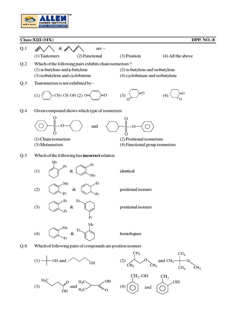 21-24 - Isomerism Jee | Download Free PDF | Inorganic Chemistry | Chemistry 21-24 - Isomerism Jee | Download Free PDF | Inorganic Chemistry | Chemistry