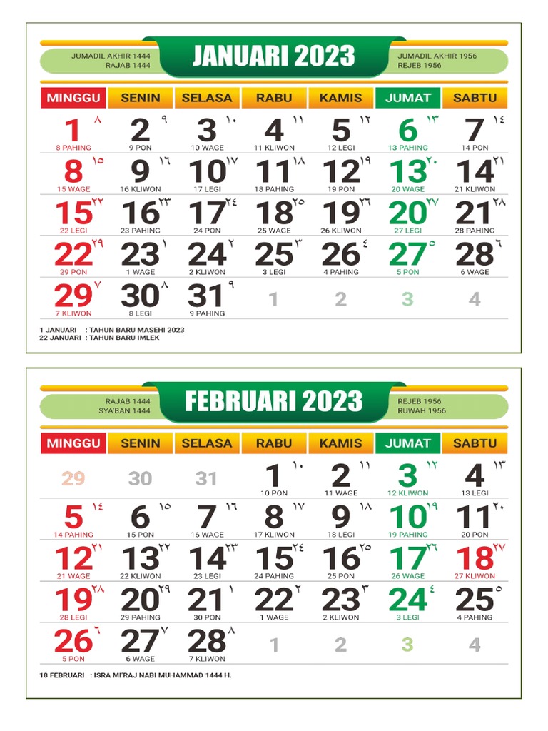 Kalender 2023 | PDF