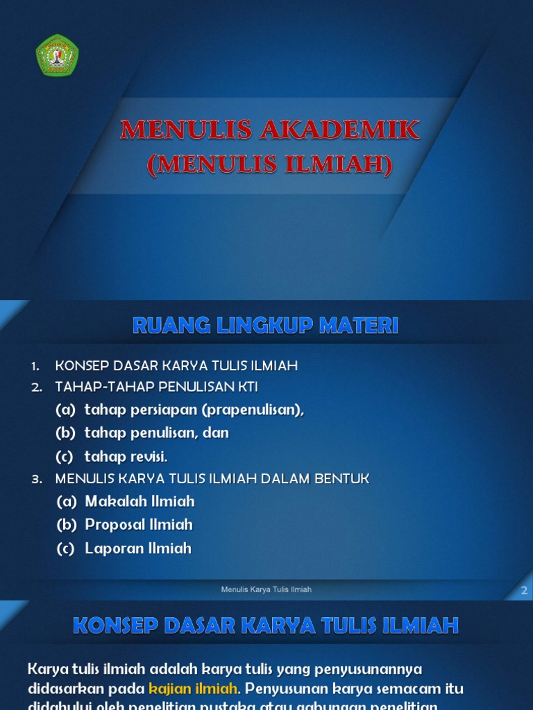 04 - Menulis Akademik (Menulis Ilmiah) | PDF