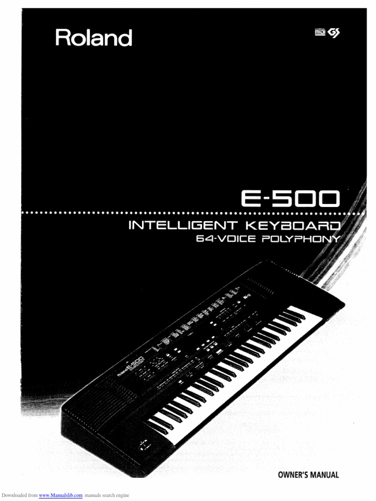 Roland E-500 Owner's Manual | PDF | Web Technology | Online Databases