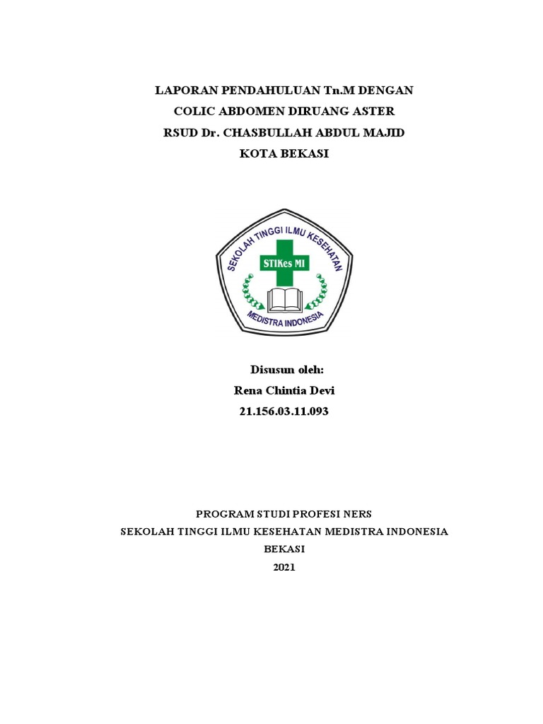 LP Colic Abdomen RENA | PDF