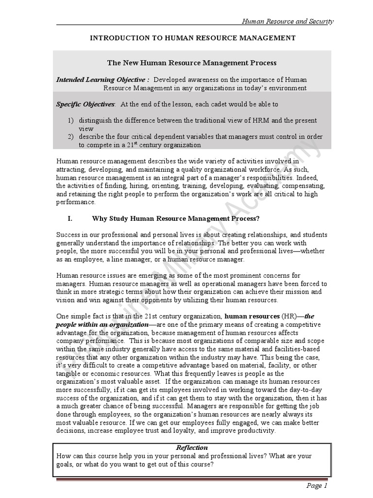 HRS Manual | PDF | Human Resource Management | Human Resources