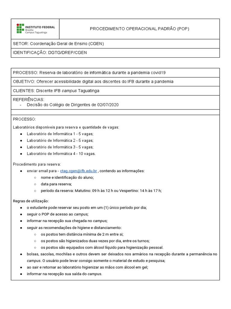 Modelo Pop Ifb | PDF