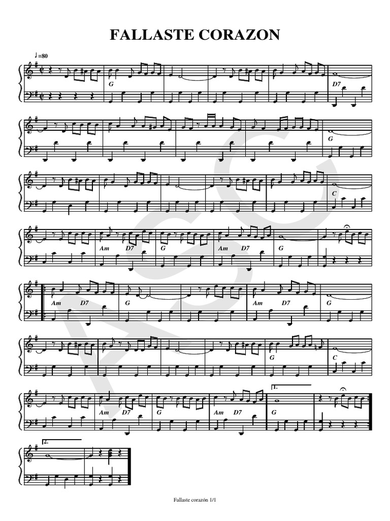Fallaste Corazon | PDF