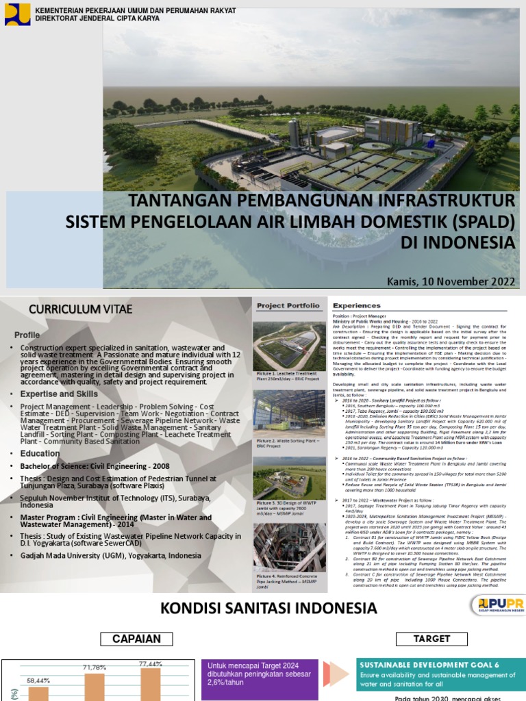 Tantangan SPALD dalam Infrastruktur Indonesia | PDF | Sanitation ...