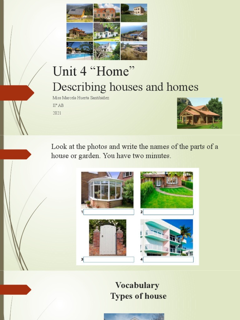 Home Vocabulary and Types of Houses | PDF | Basement | Mobile Home