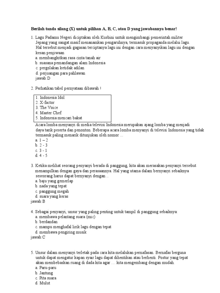 Latihan Soal SBD 7 | PDF