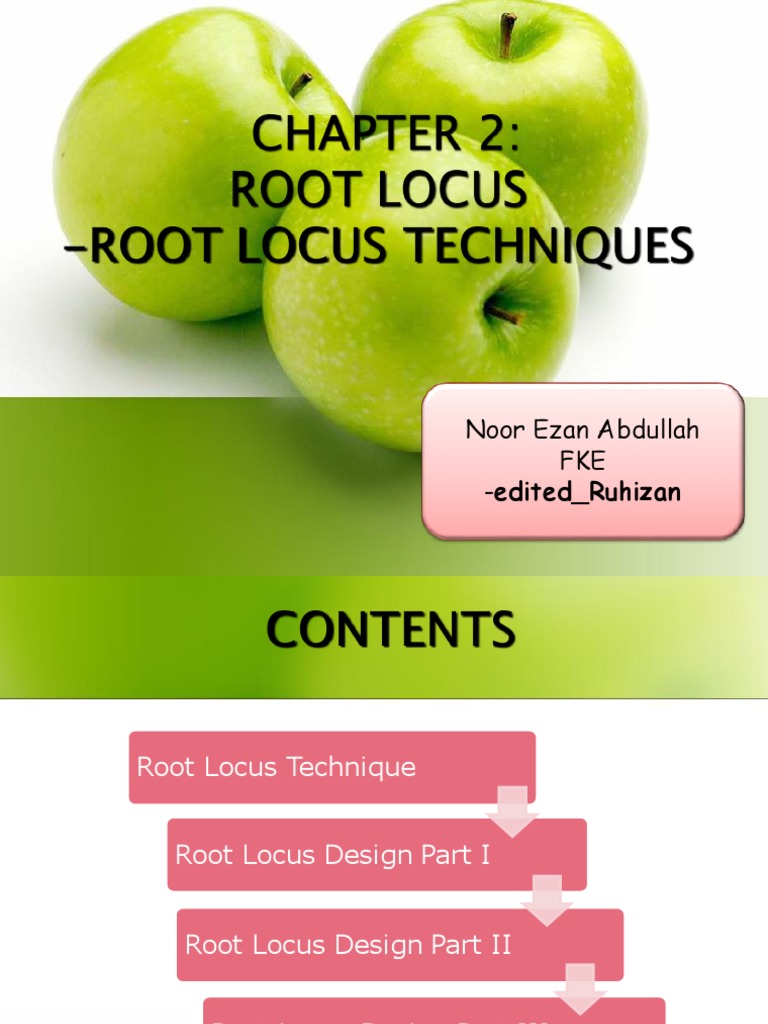 3.ROOT LOCUS Technique - Ruhizan Edit Oct2020 | PDF