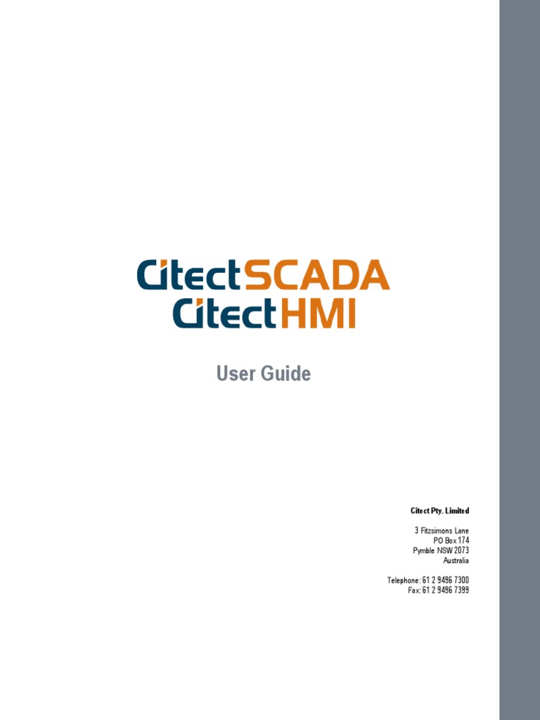Citect SCADAUser Guide | PDF | File Format | Microsoft Windows