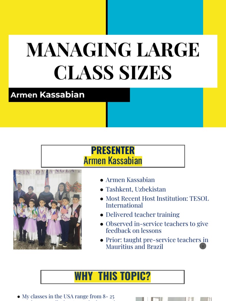 Strategies for Managing Large Classes | PDF | Classroom | Classroom ...