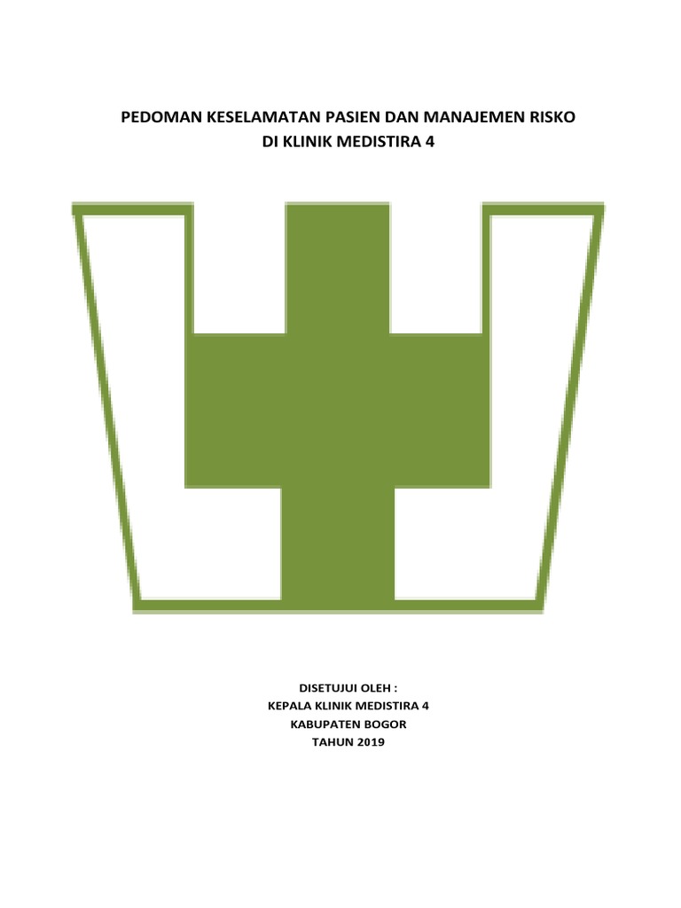 Pedoman Keselamatan Pasien Dan Manajemen Risko | PDF