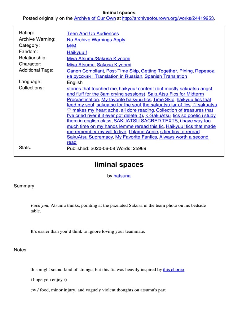 Liminal Spaces | PDF