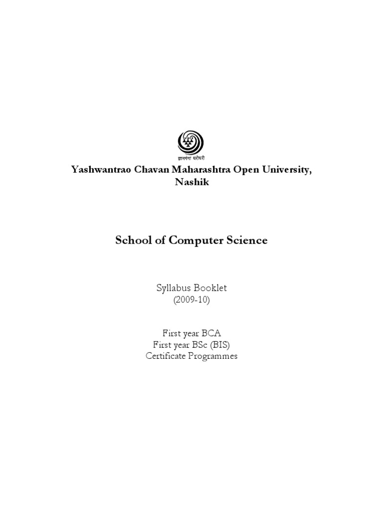 BCA Syllabus (New Pattern-2009) | PDF
