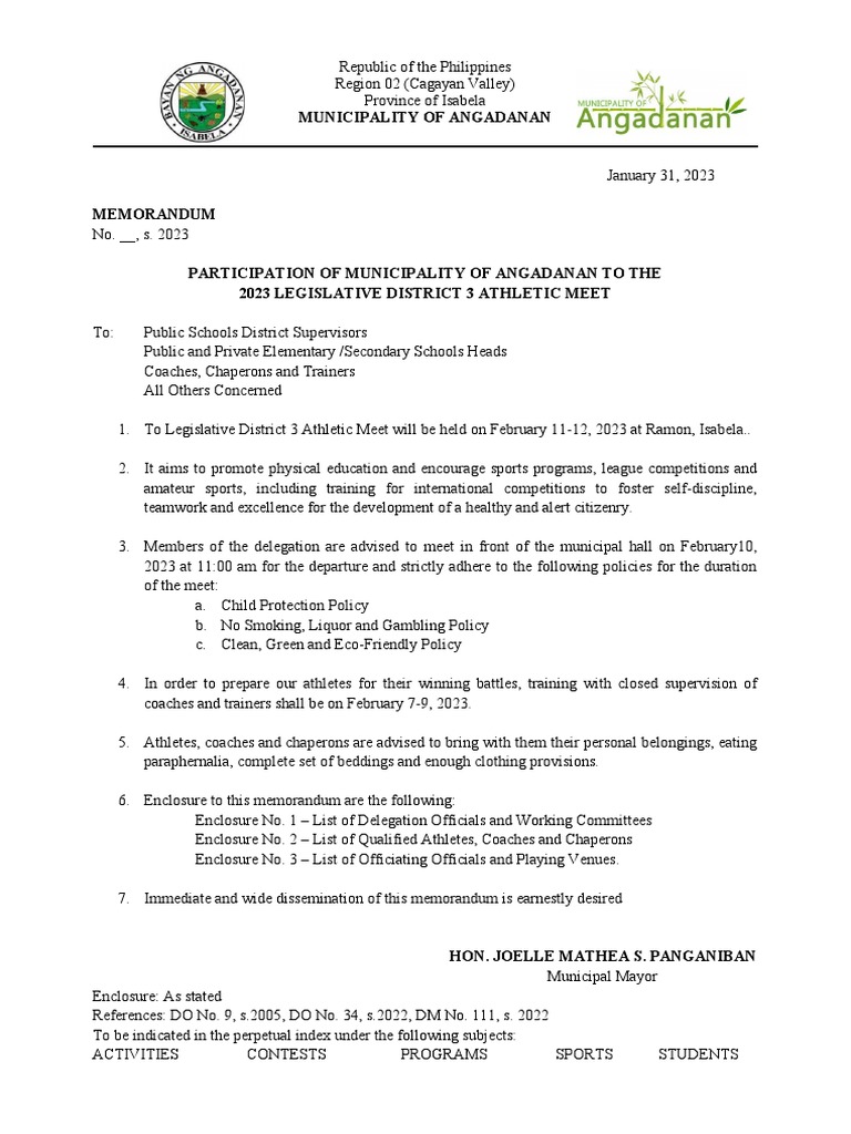 Memo Palaro LD | PDF